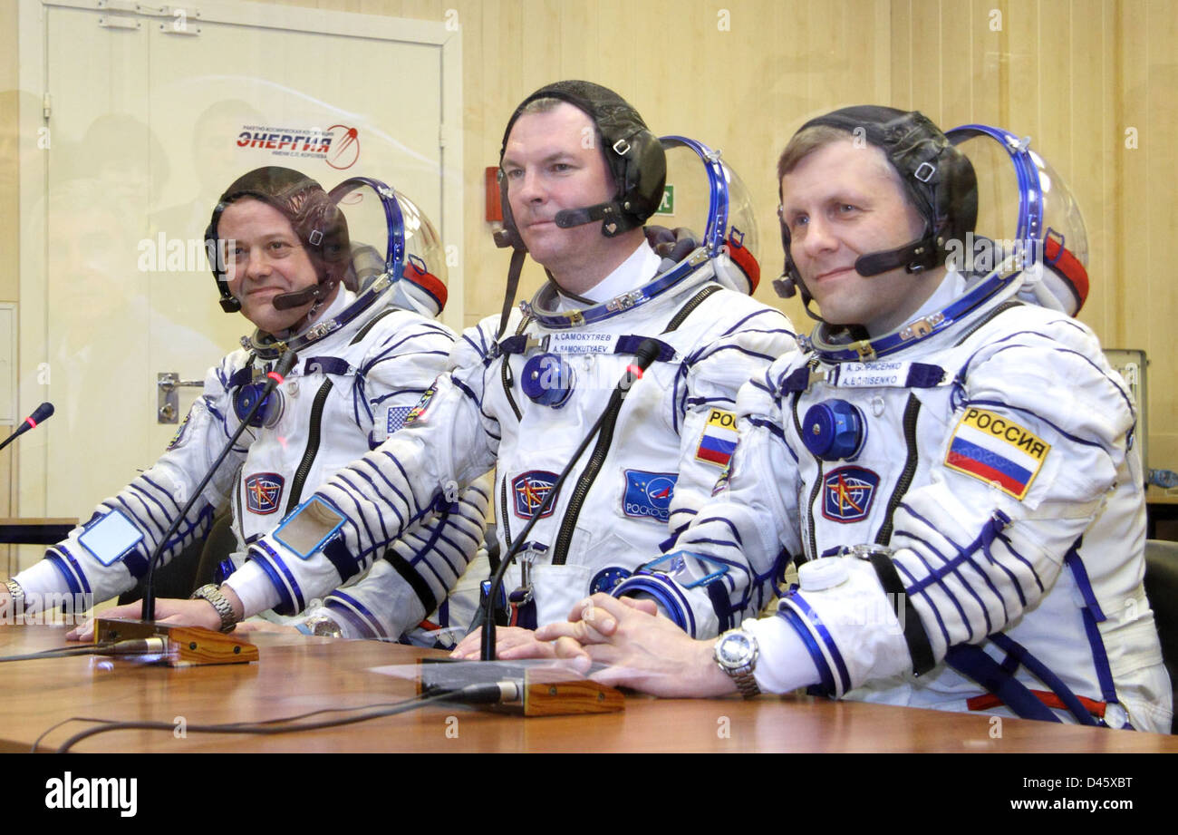 Expedition 27 crew members, including Alexander Samokutyaev, Andrey ...
