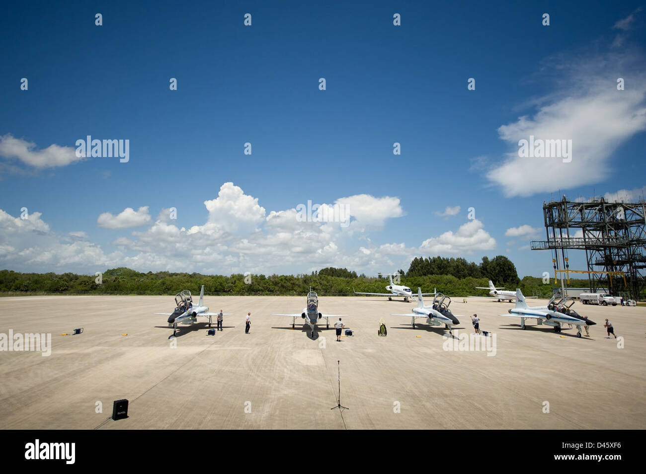 STS-134 crew arrived at Cape Canaveral to prepare for their shuttle ...