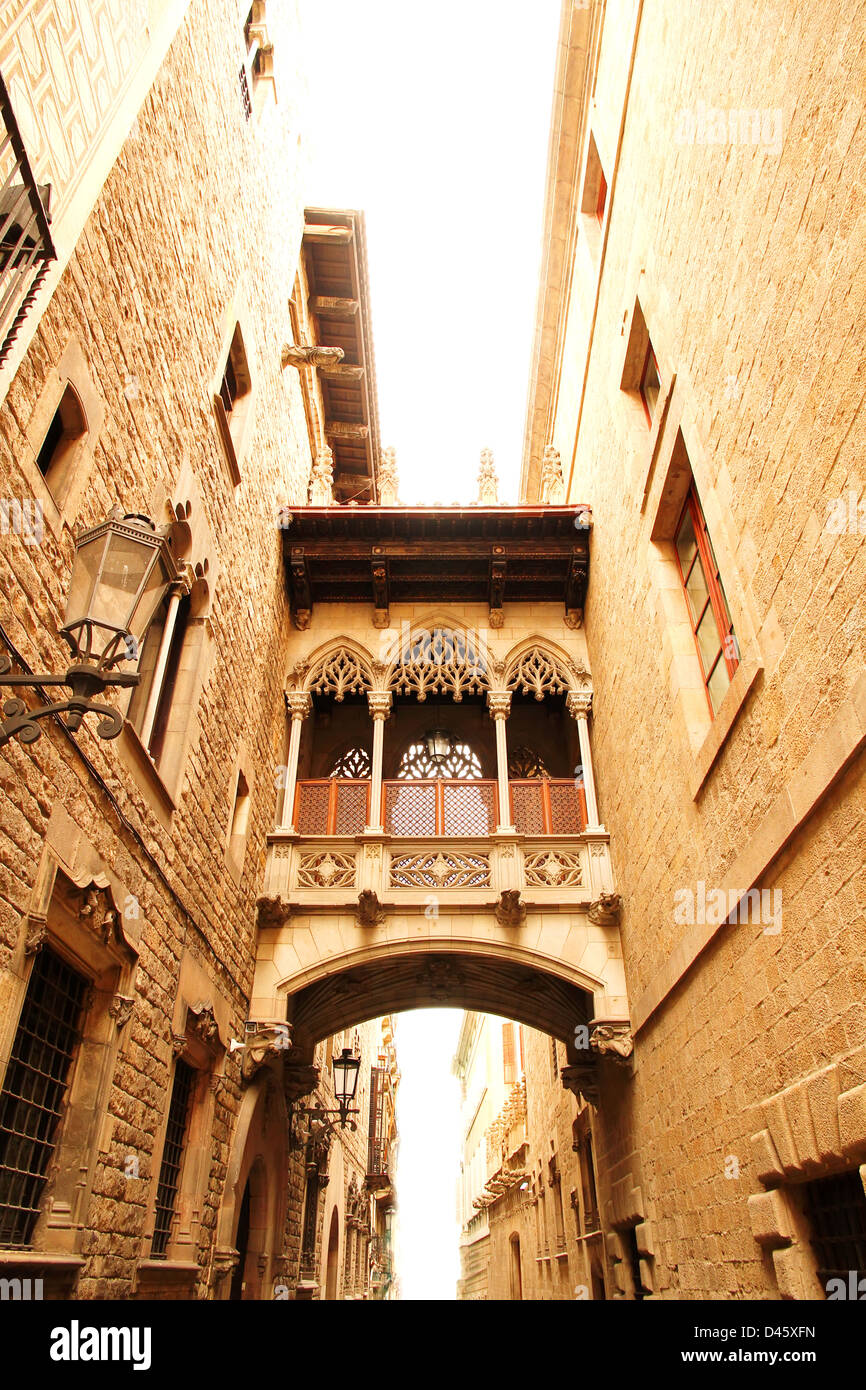 Gothic Architecture in Barcelona, Spain, Europe Stock Photo - Alamy