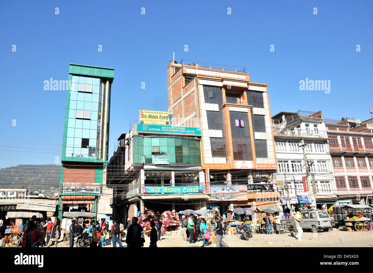 street scene Banepa Nepal Asia Stock Photo - Alamy