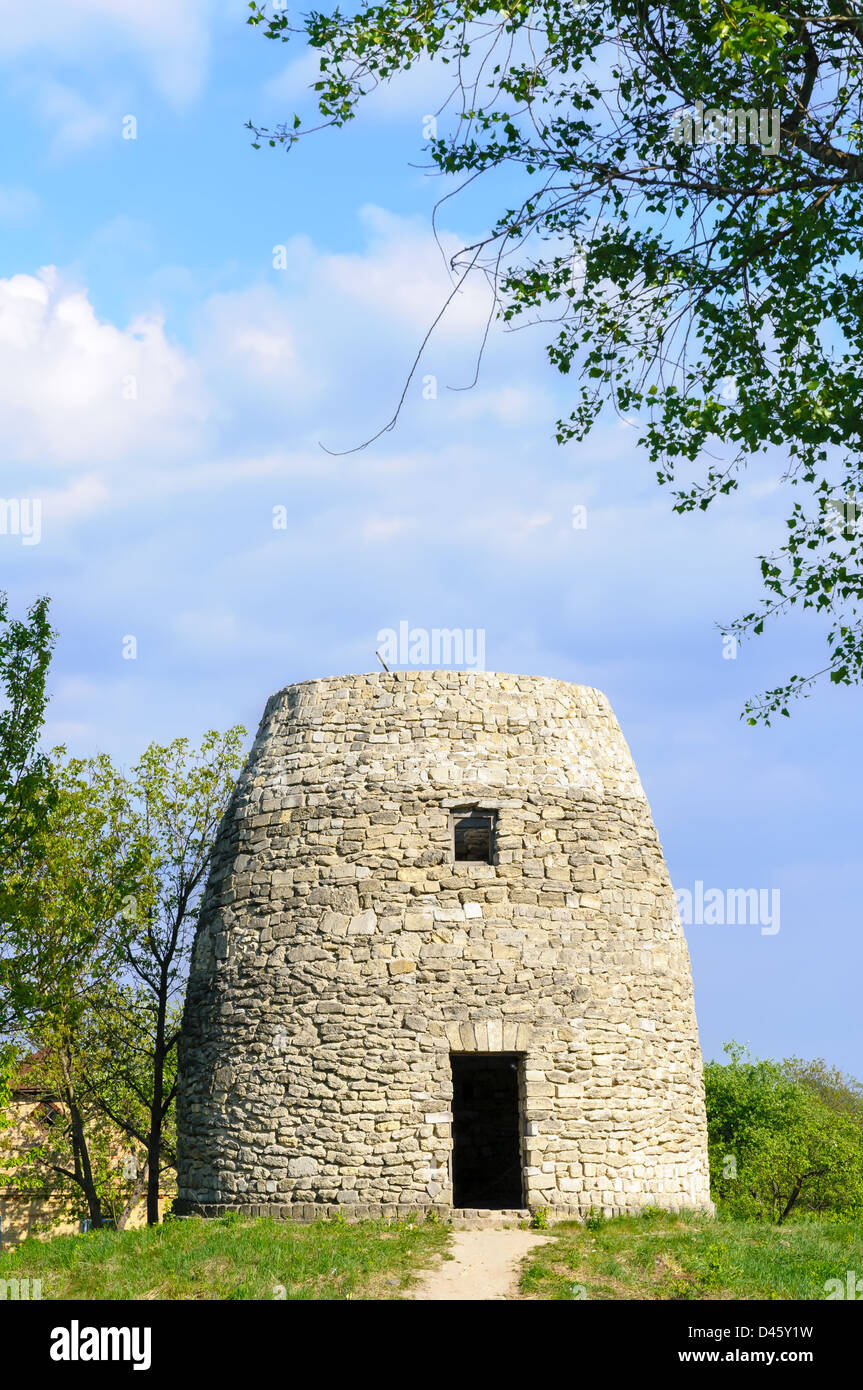 A Stone tower in Pirogovo, near Kiev Stock Photo - Alamy