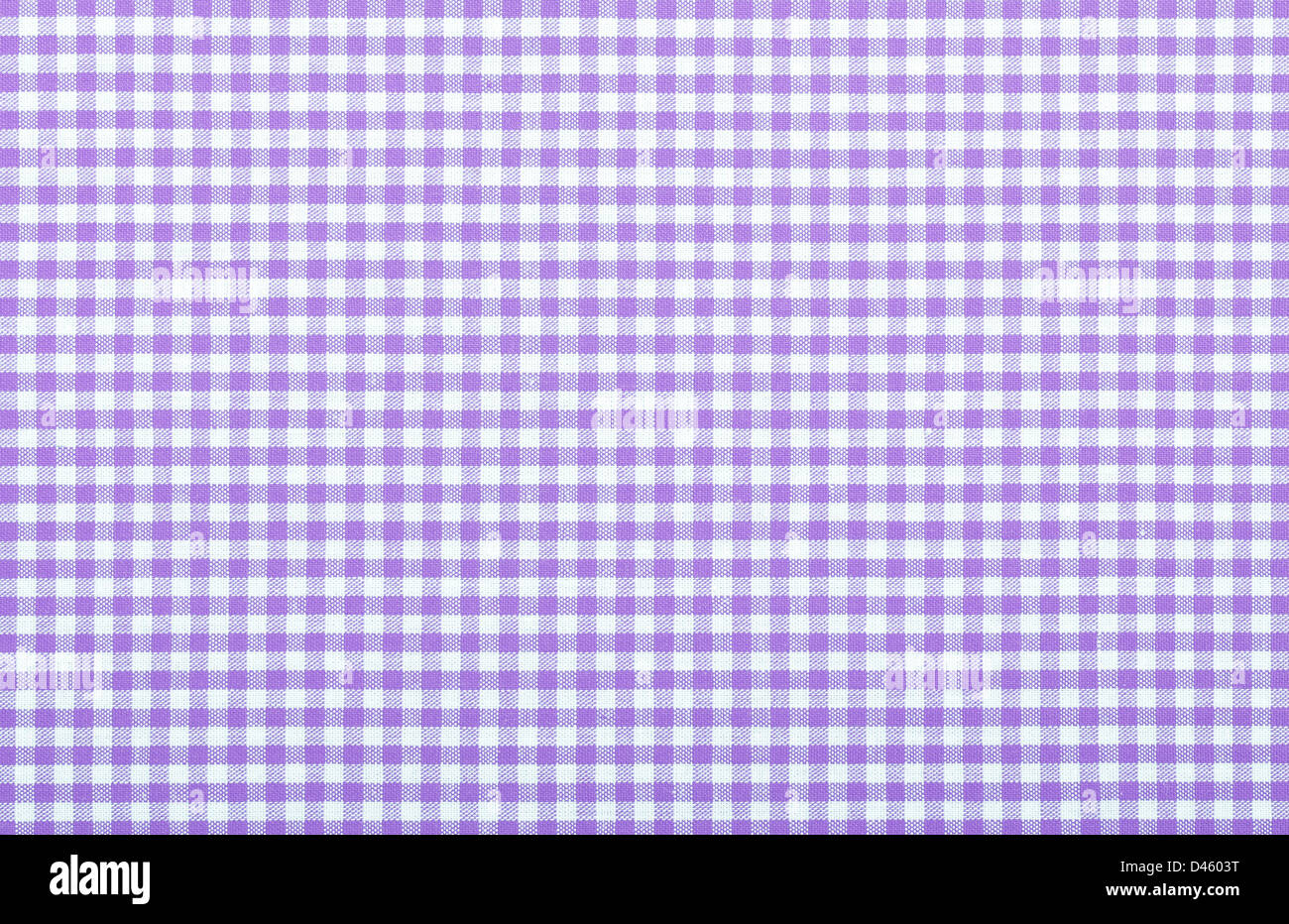 violet checkered fabric closeup , tablecloth texture Stock Photo - Alamy