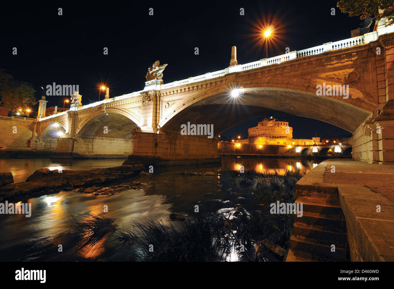 Roma Ponte Sant' Angelo Italy by andrea quercioli Stock Photo - Alamy