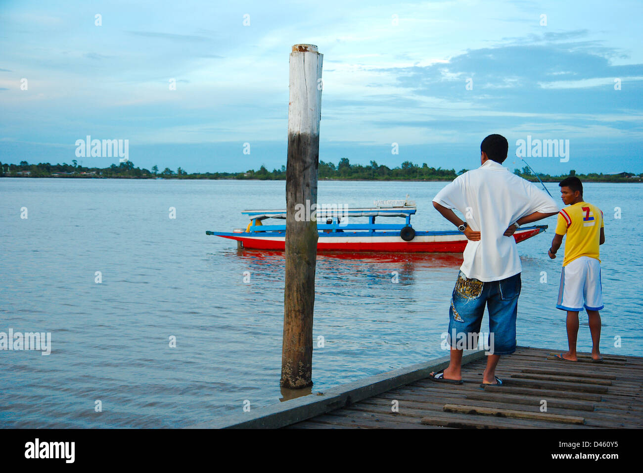 oys fishing on the Surinam River Stock Photo - Alamy