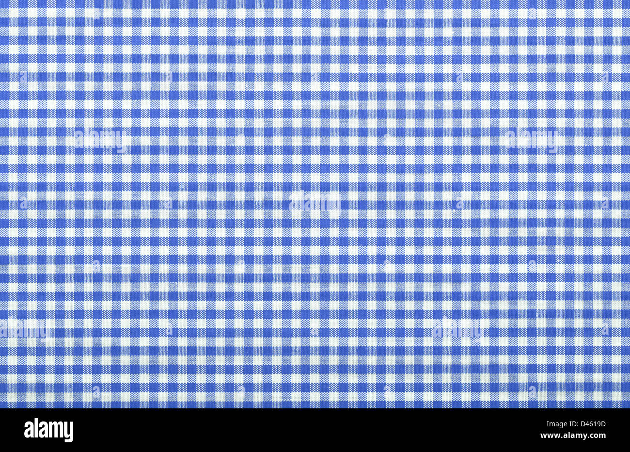 blue checkered fabric closeup , tablecloth texture Stock Photo - Alamy