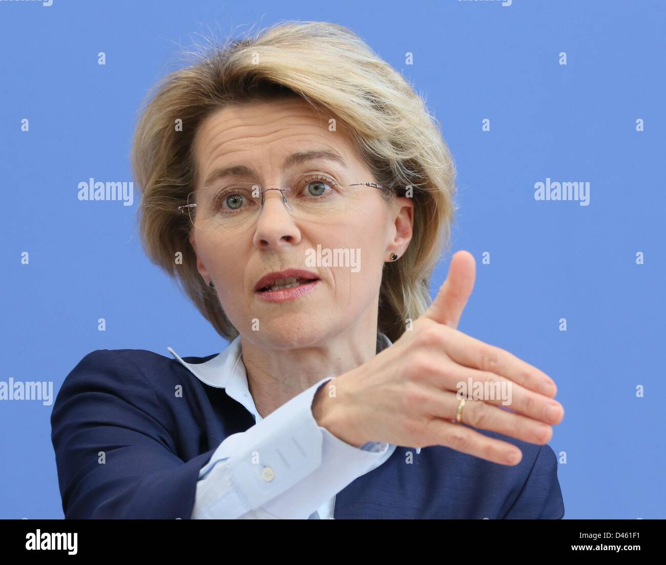 German Minister of Labour and Social Affairs Ursula von der Leyen ...
