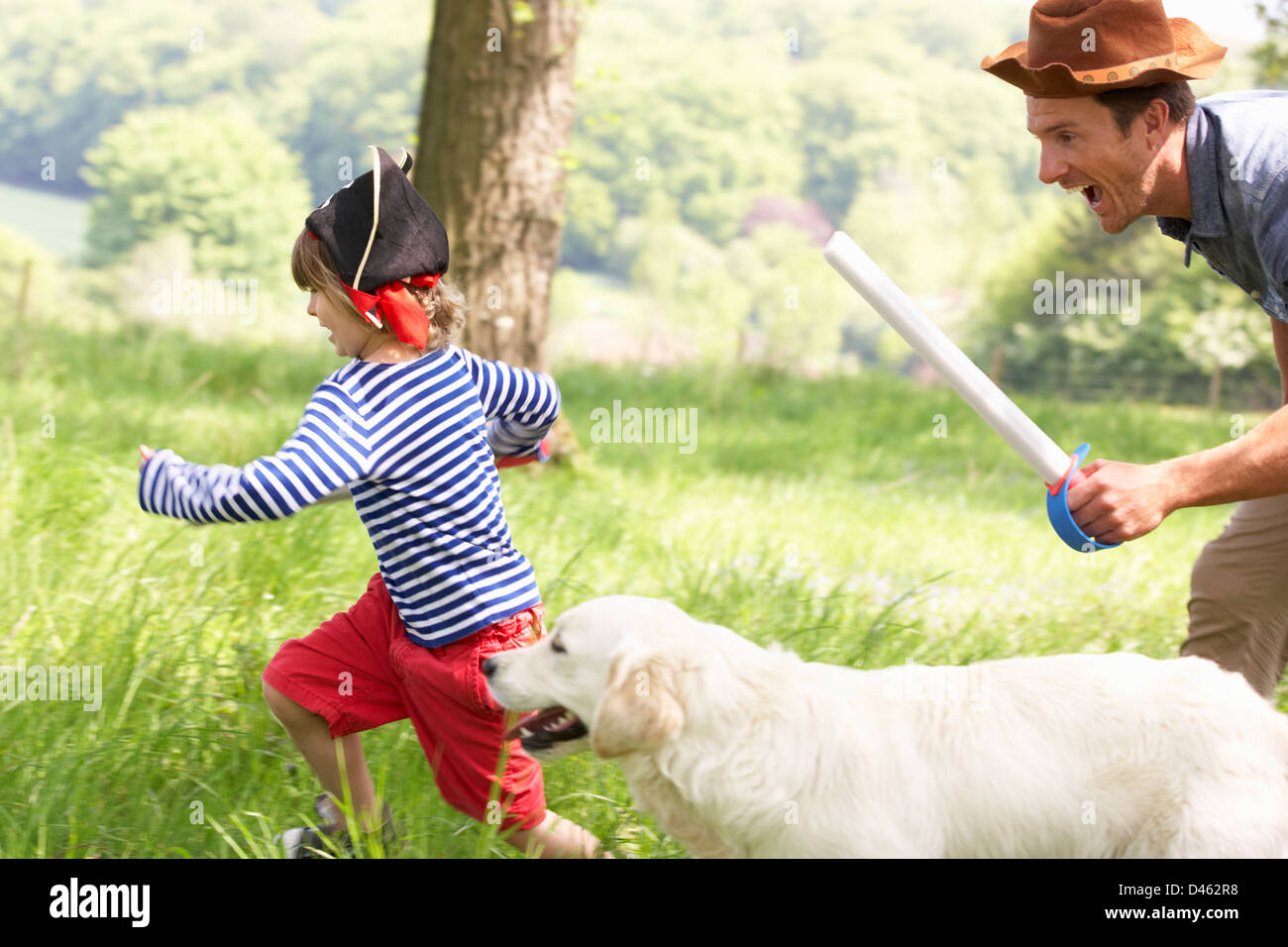 Dog chase man hi-res stock photography and images - Alamy