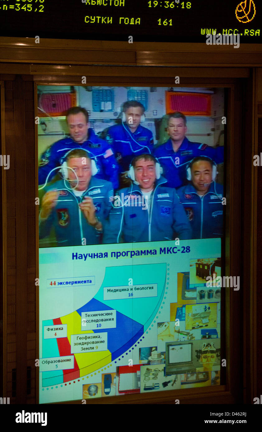 Expedition 28 crew, including Alexander Samokutyaev, Andrey Borisenko ...