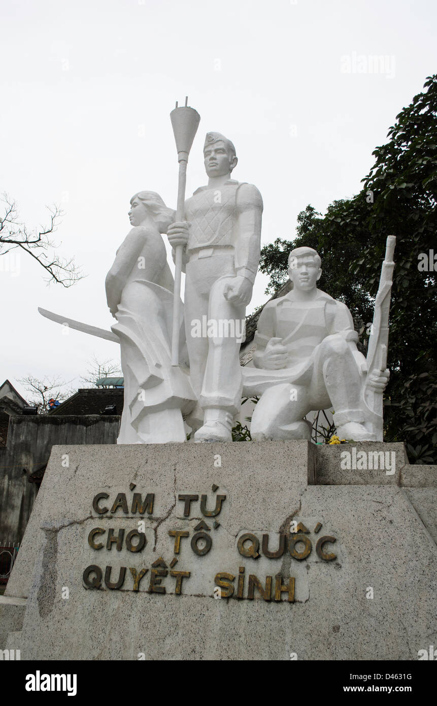 Military statue in Hanoi Stock Photo - Alamy