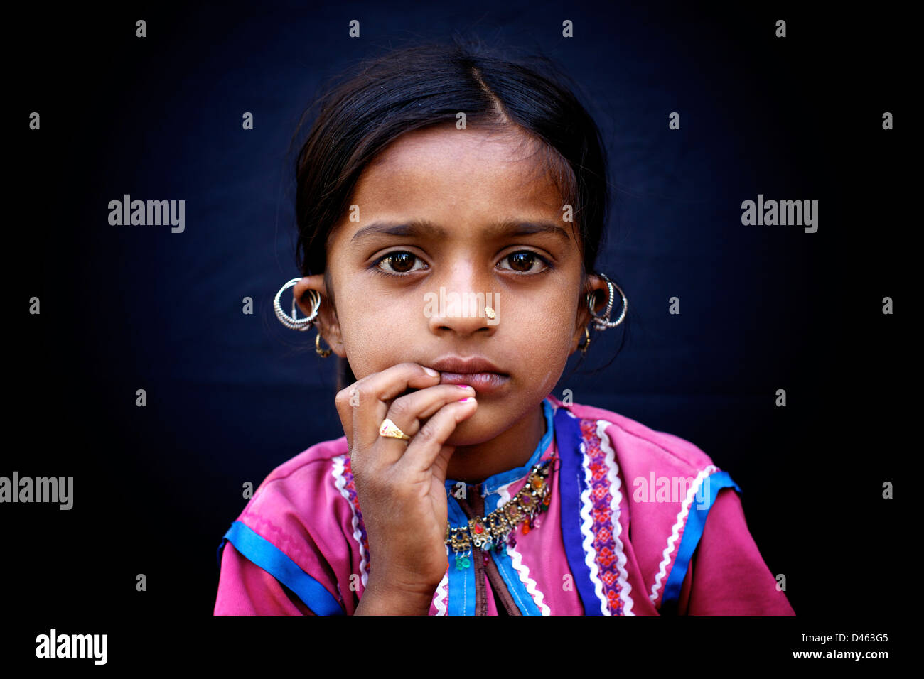 Tribal Harijan child Stock Photo - Alamy