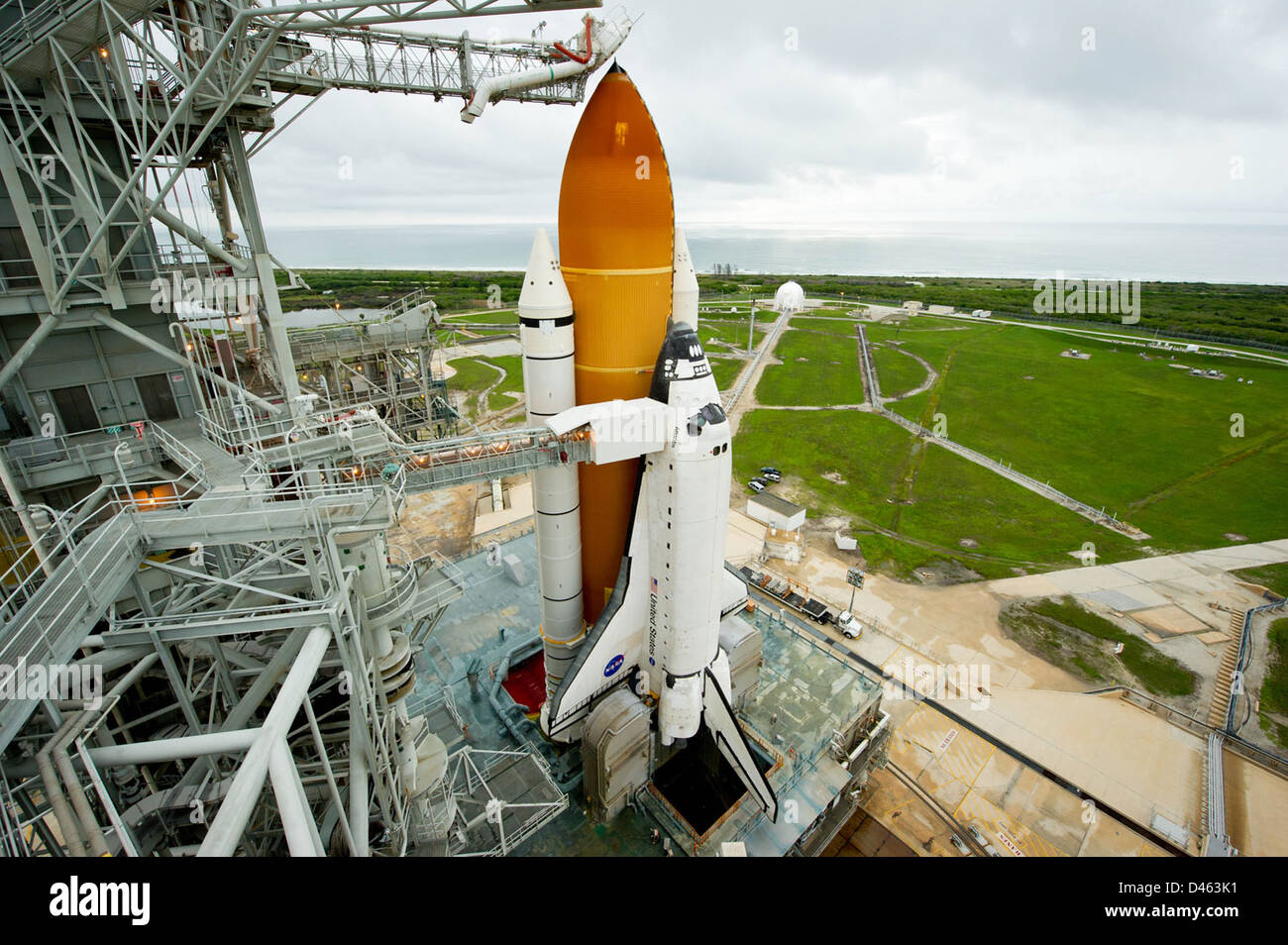 STS-135, the final Space Shuttle mission, prepares for launch from ...