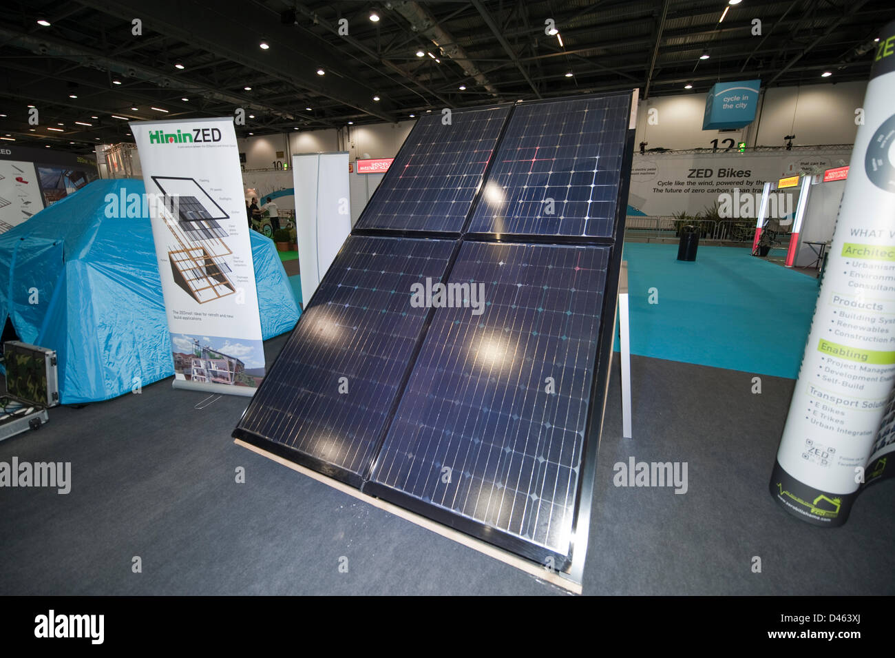 London, UK. 5th March 2013. Structural roof photovoltaic panels on the ...