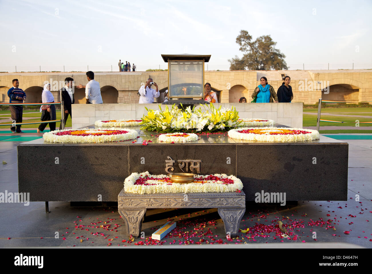 Raj Ghat, memorial of Mahatma Gandhi, New Delhi, India Stock Photo - Alamy