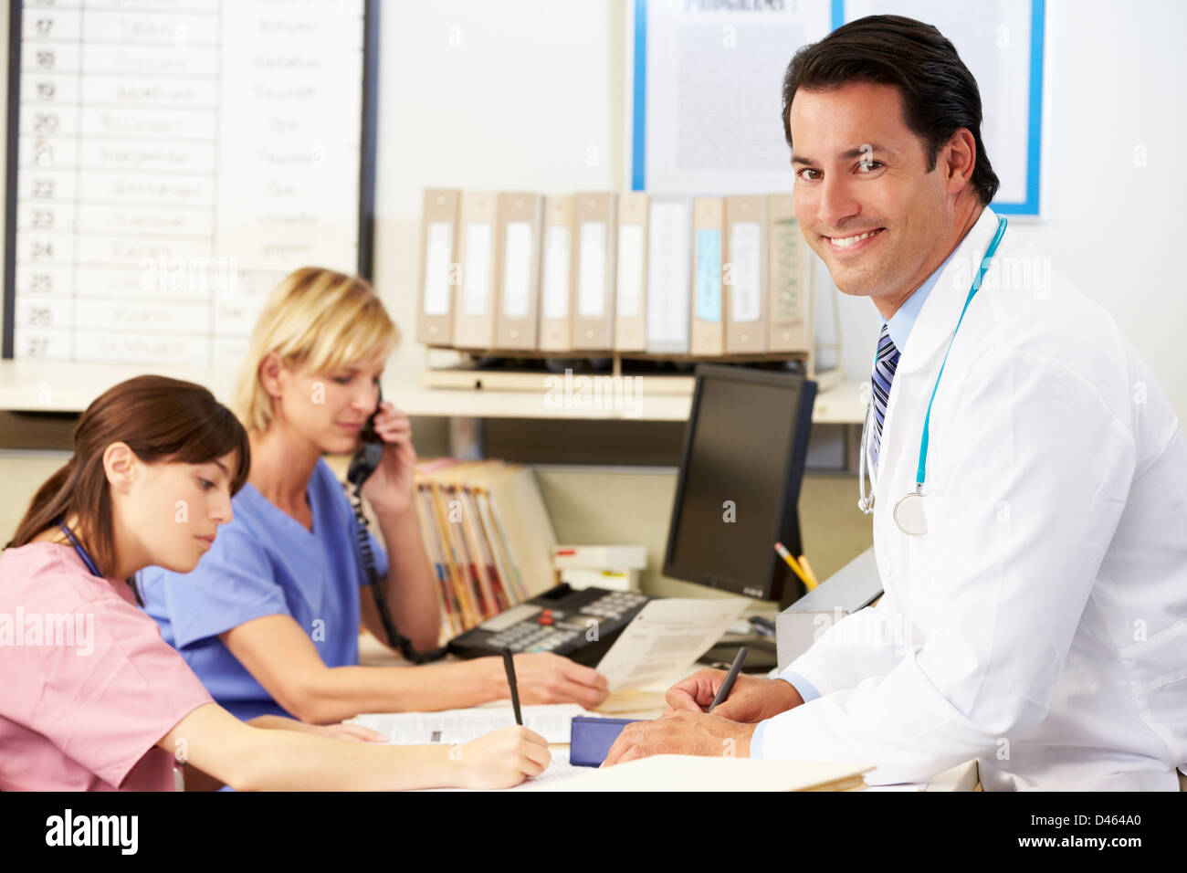 Two Nurses With Notes High Resolution Stock Photography and Images - Alamy