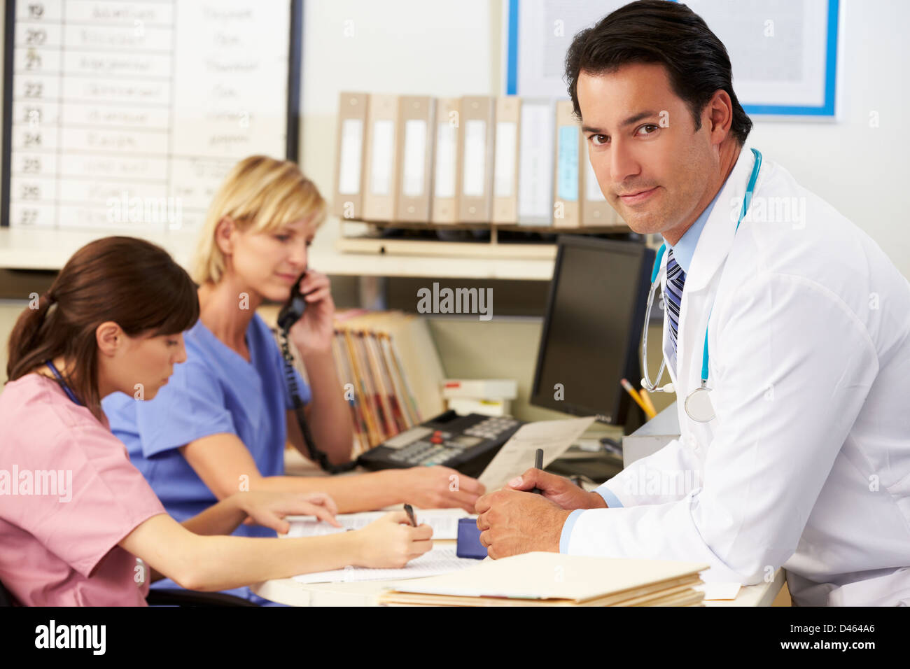 Two Nurses With Notes High Resolution Stock Photography and Images - Alamy