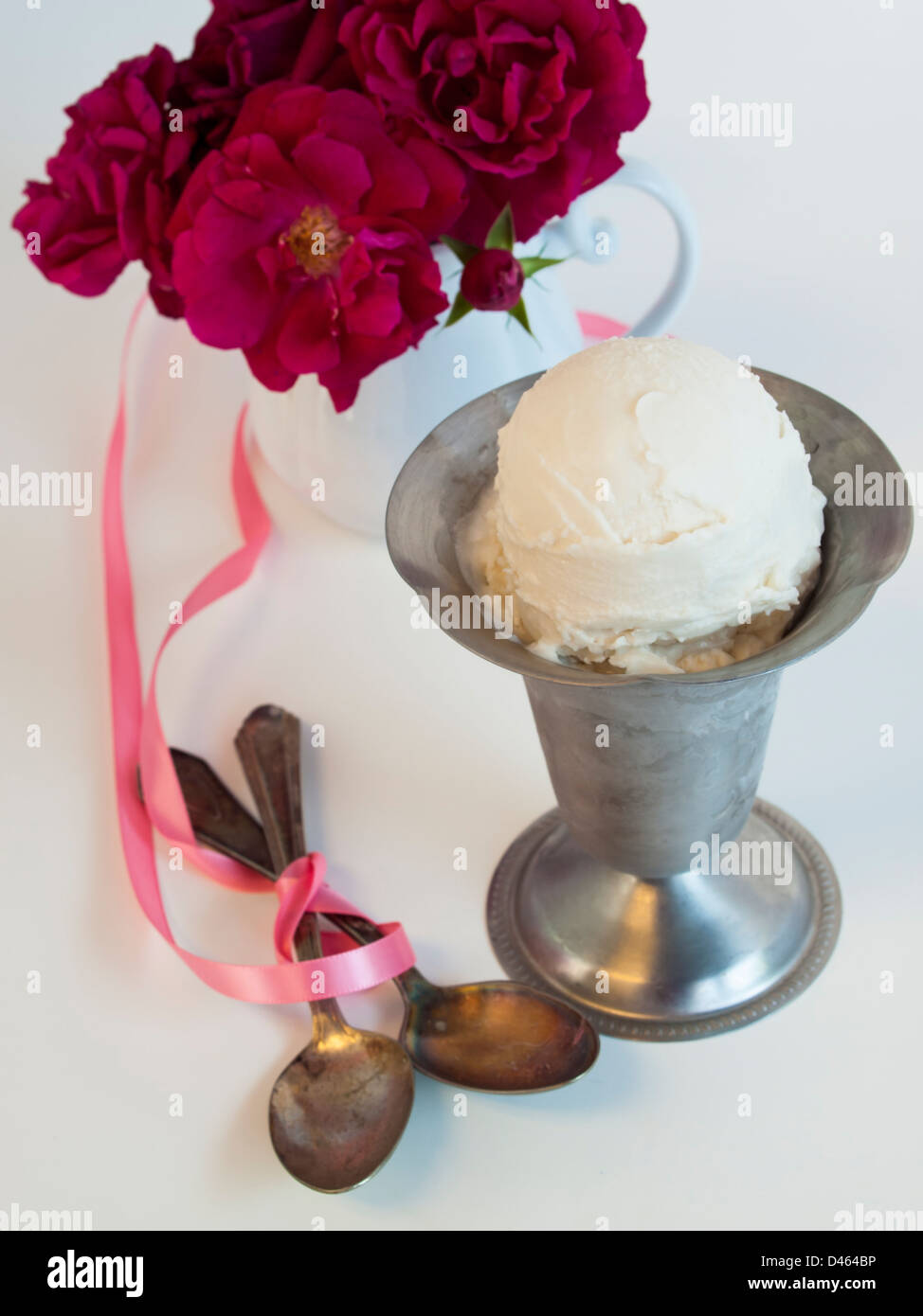 Scoop of delicious Italian fresh ice cream on white background Stock ...