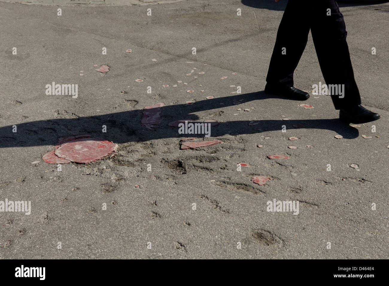 Sarajevo roses the spots that were shelled during the siege and later ...