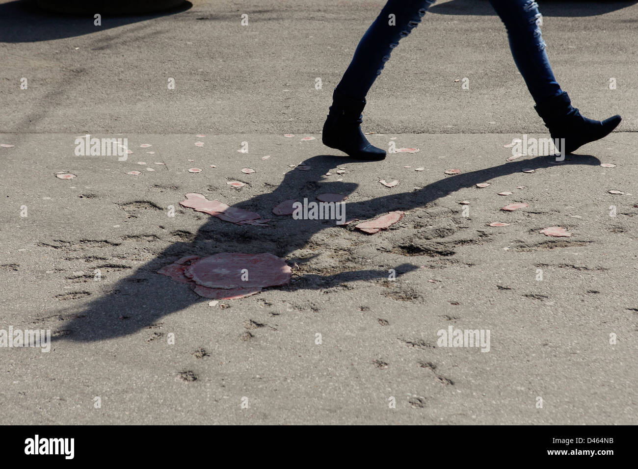 Sarajevo roses the spots that were shelled during the siege and later ...