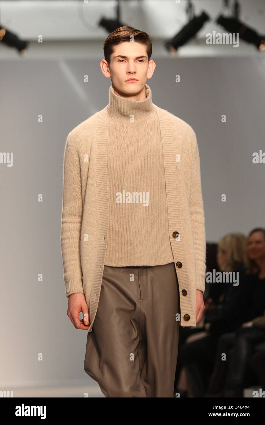 Paris, France. 6th March 2013. A model wears a creation by German ...