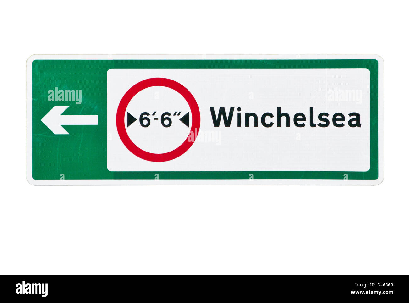 Directional english road signs Cut Out Stock Images & Pictures - Alamy