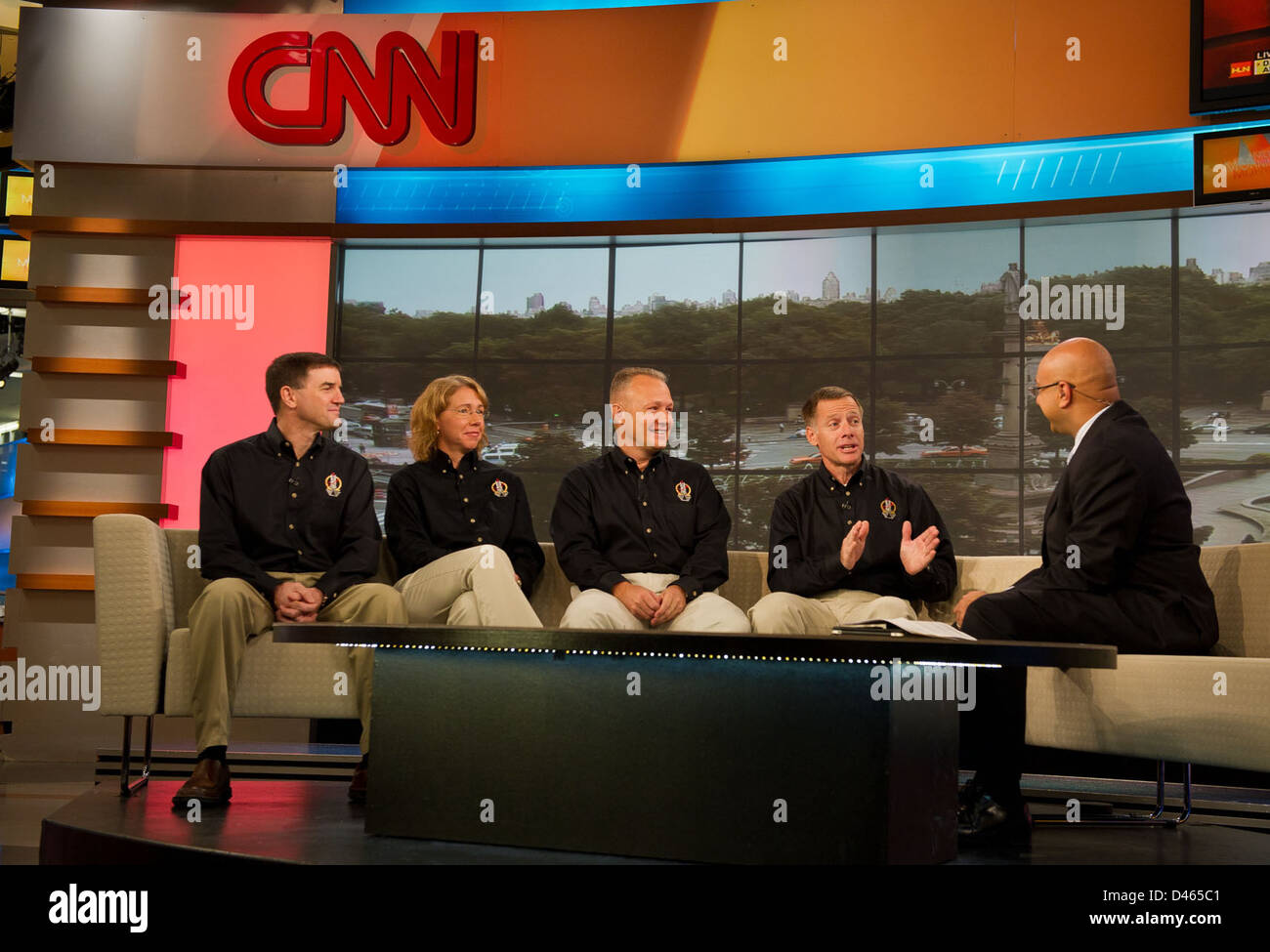 The crew of STS-135, including astronauts Chris Ferguson, Doug Hurley ...