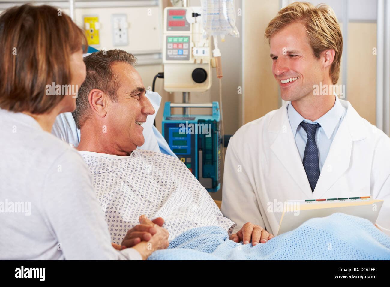 Doctor Talking Couple On Ward High Resolution Stock Photography and ...