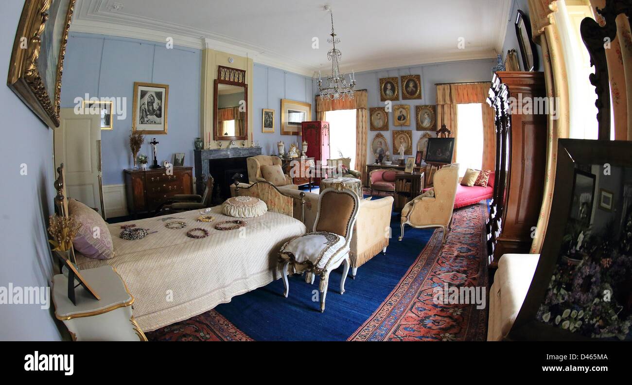 A view of the death room of Empress Auguste Viktoria in Doorn Manor in ...