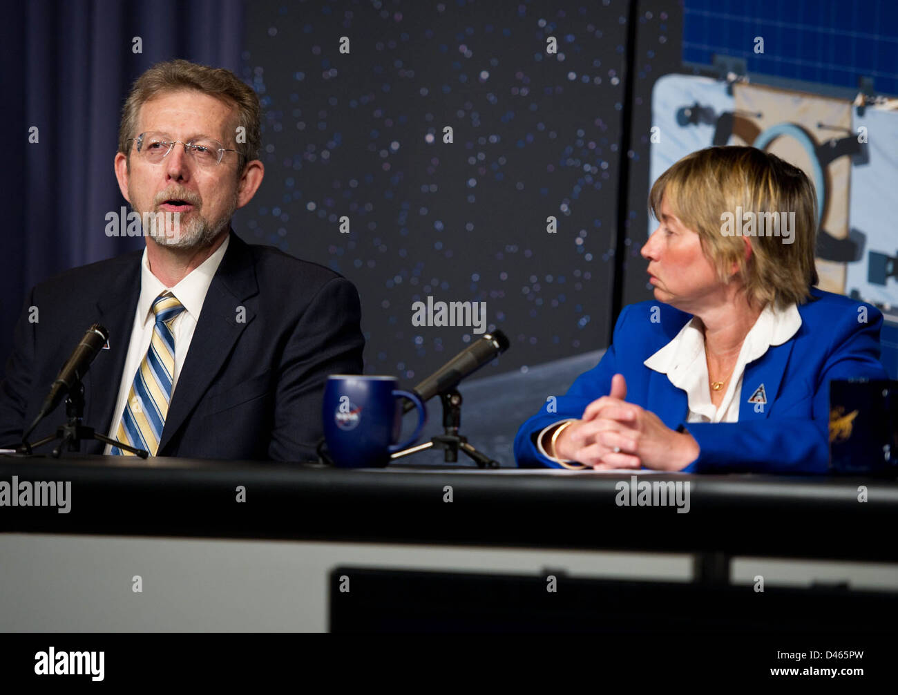 NASA's GRAIL mission briefing at NASA Headquarters in Washington, DC ...