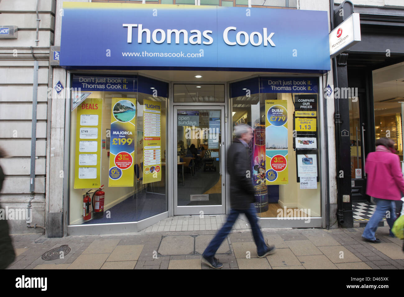 THE THOMAS COOK SHOP IN CAMBRIDGE Stock Photo - Alamy