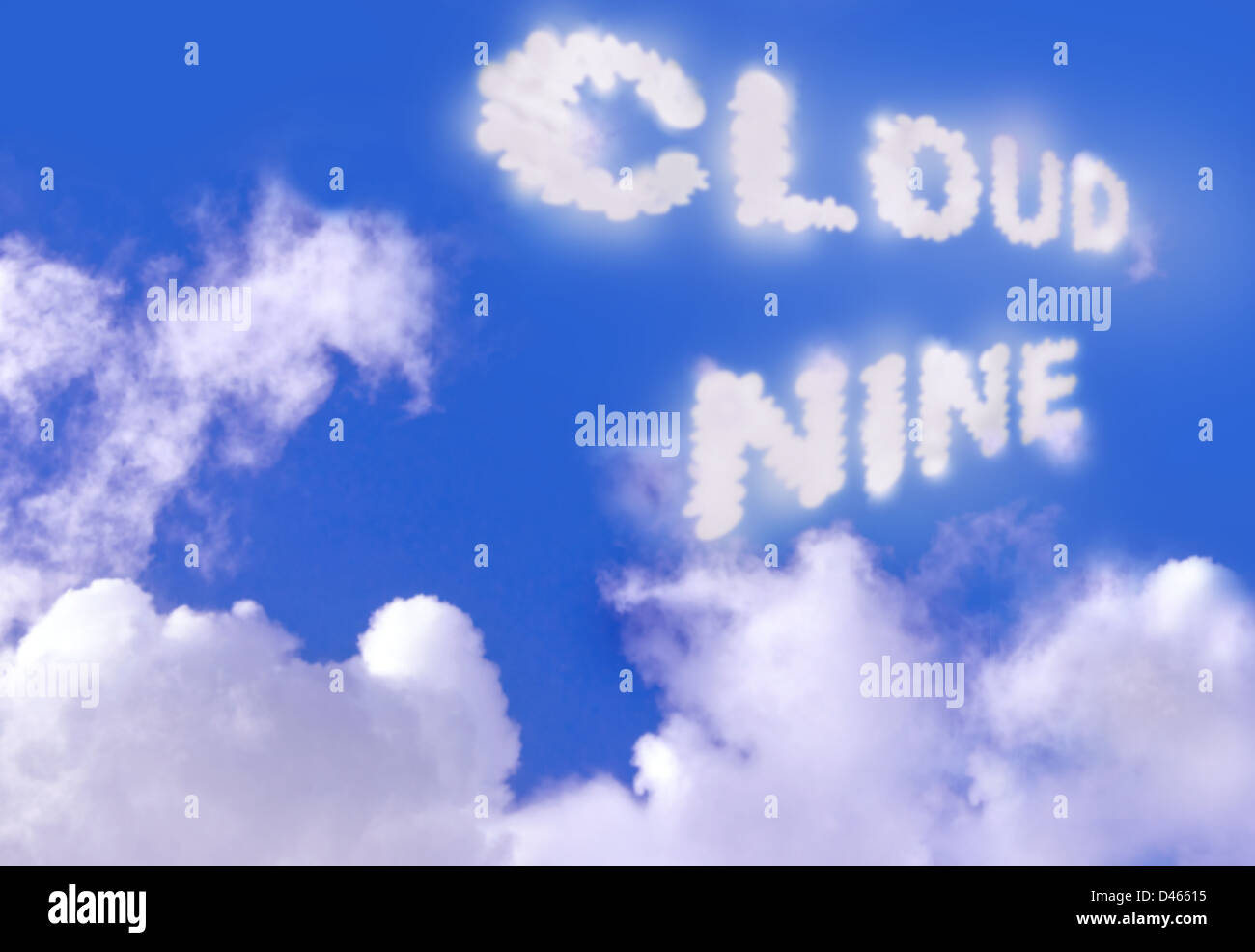 Blue sky and cloud nine Stock Photo - Alamy