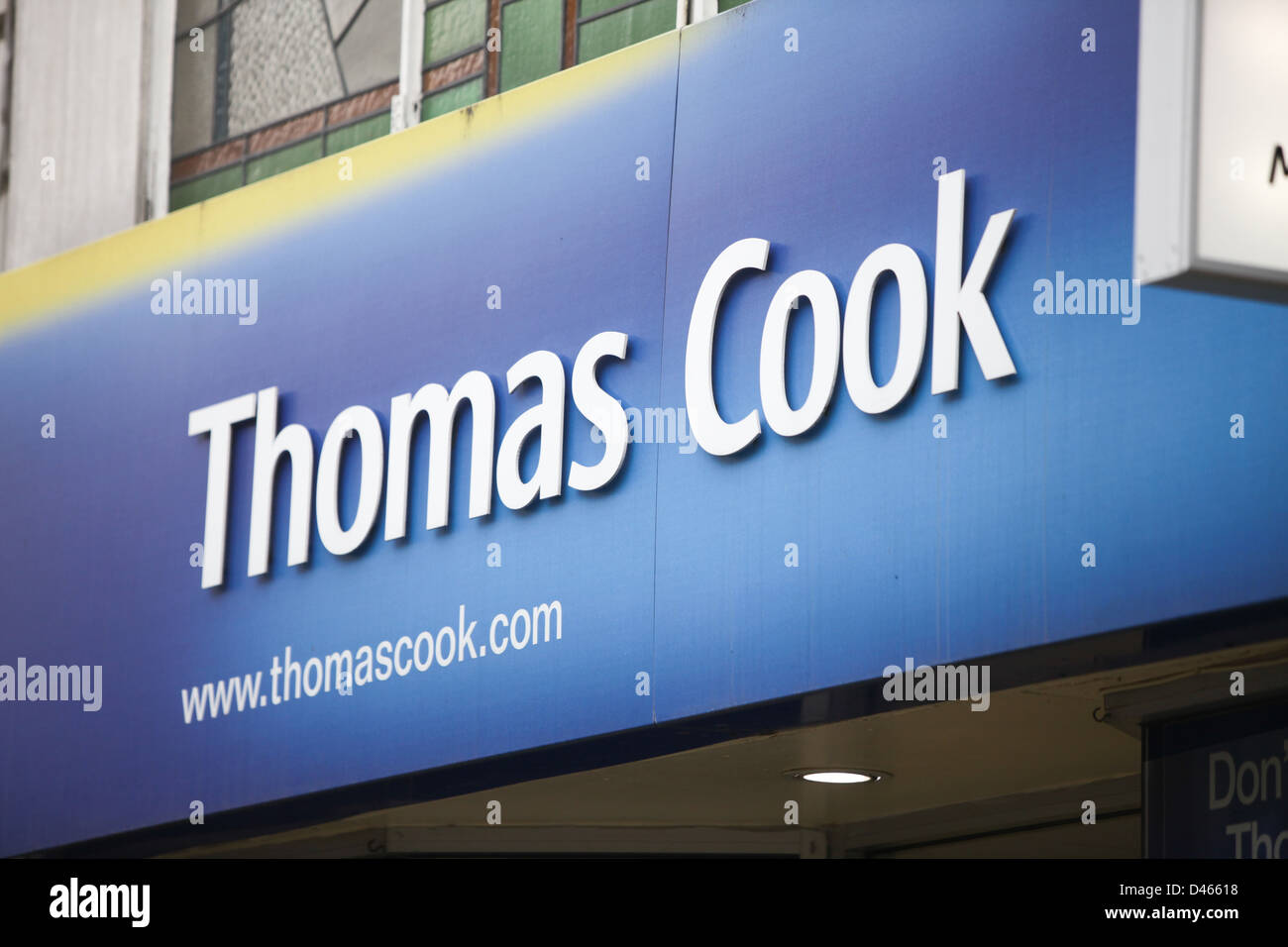 THE THOMAS COOK SHOP IN CAMBRIDGE Stock Photo - Alamy