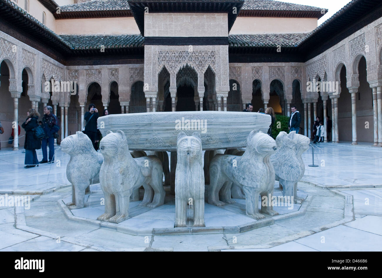 The Court of the Lions Stock Photo - Alamy