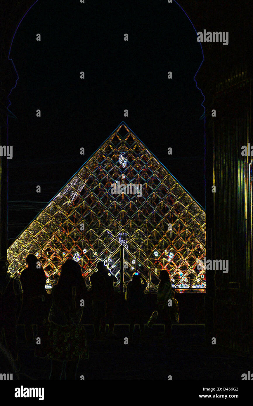 Pointy building in pairs france Stock Photo - Alamy