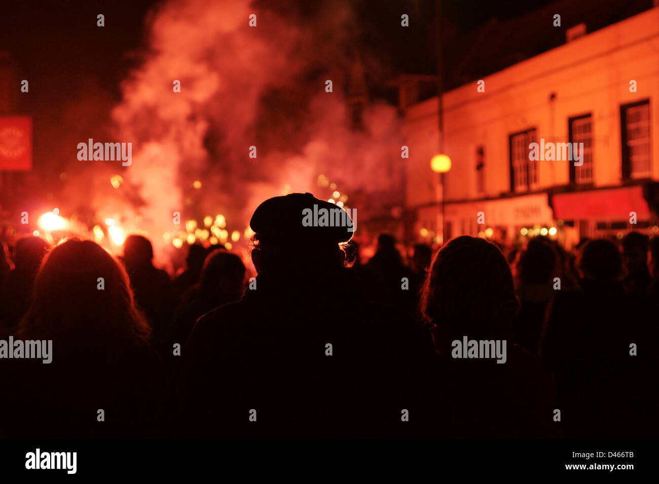 Battle Bonfire celebration of burning the person who was a traitor to ...