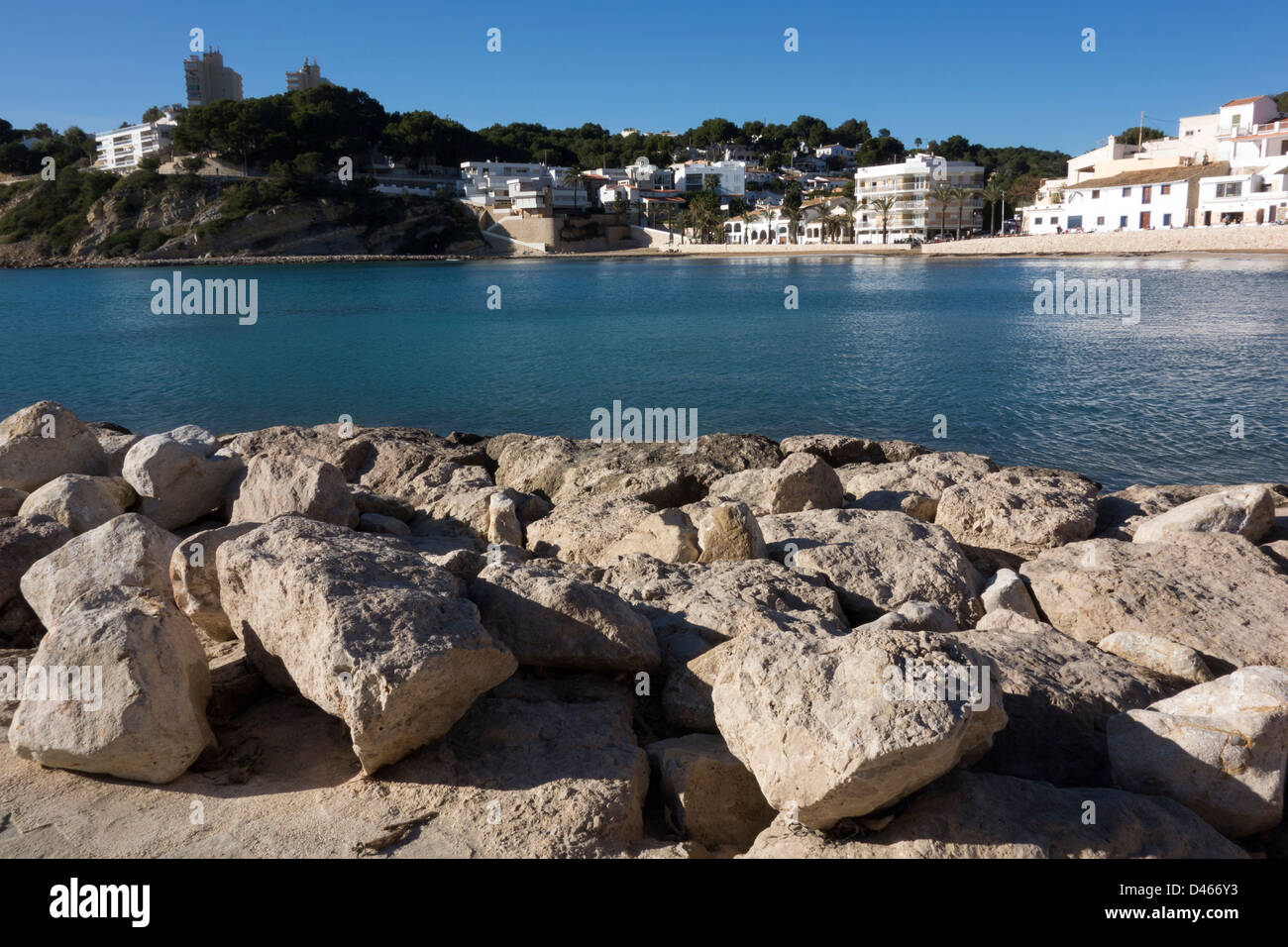 El Portet beach, Moraira, Alicante, Spain Stock Photo - Alamy