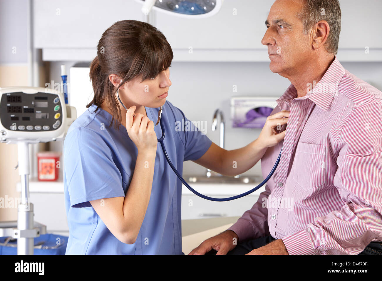 Male Patient Visiting Doctor's Office Stock Photo - Alamy