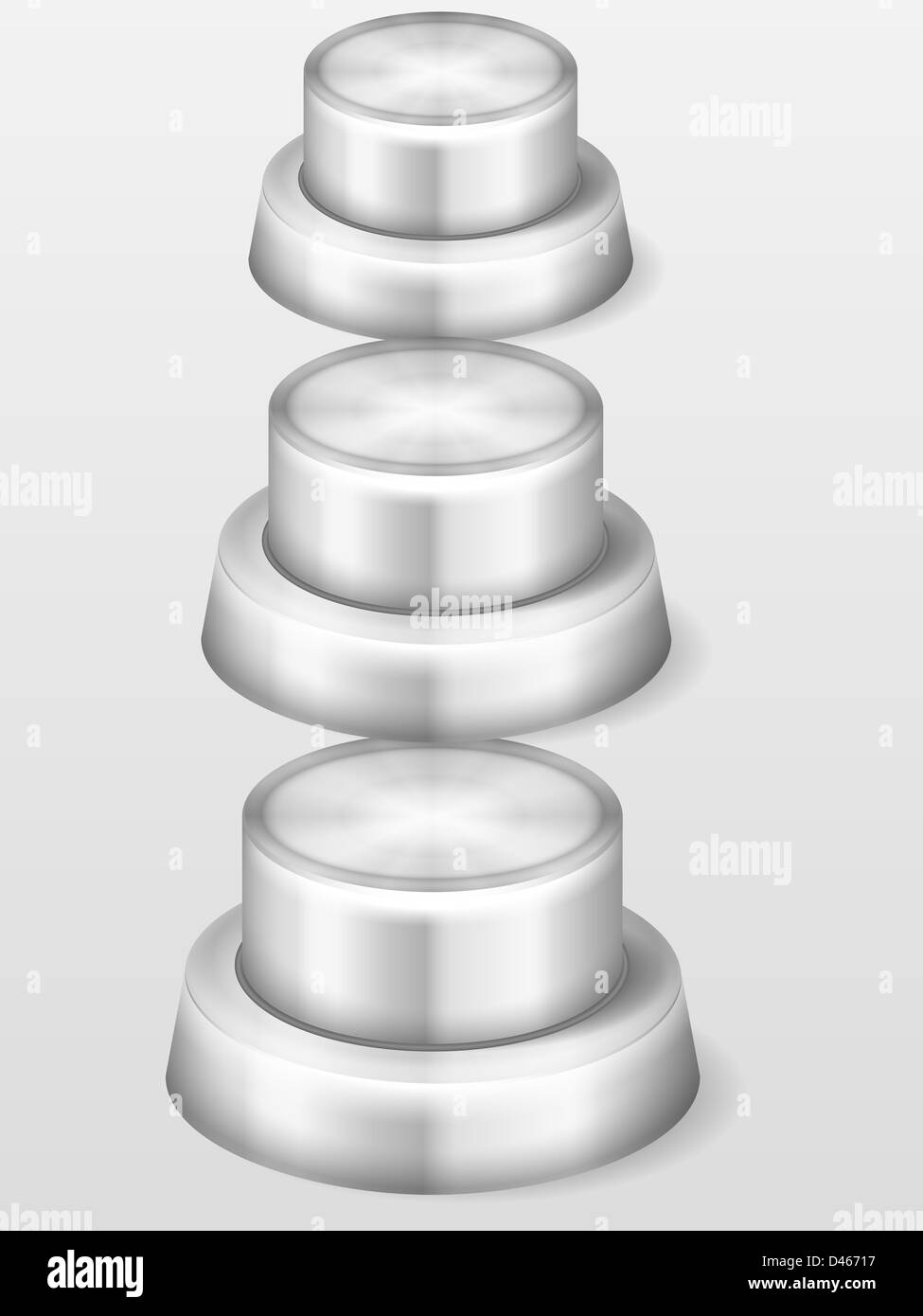 Control knob buttons on grey background. Vector illustration Stock ...