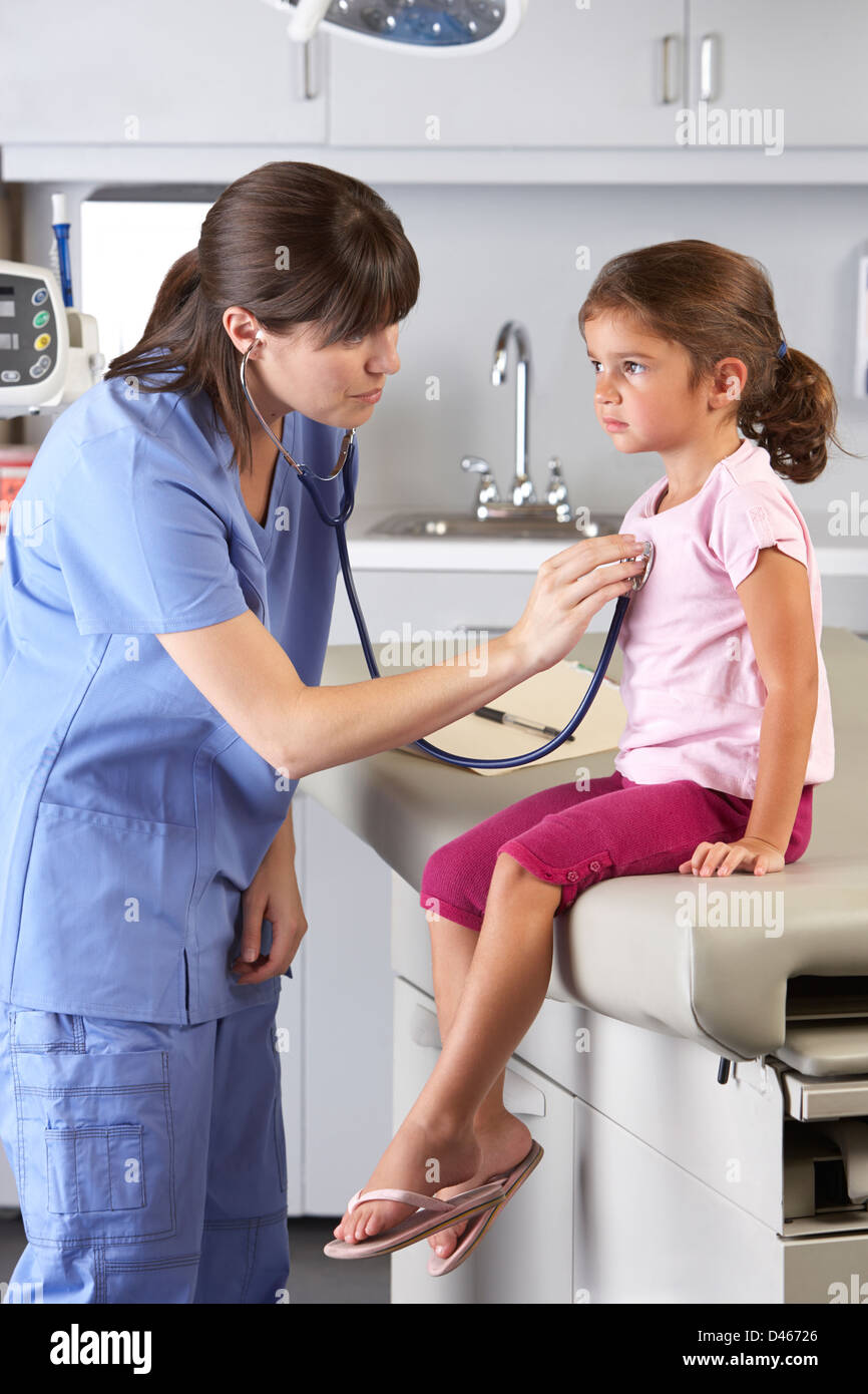 Child Patient Visiting Doctor's Office Stock Photo - Alamy
