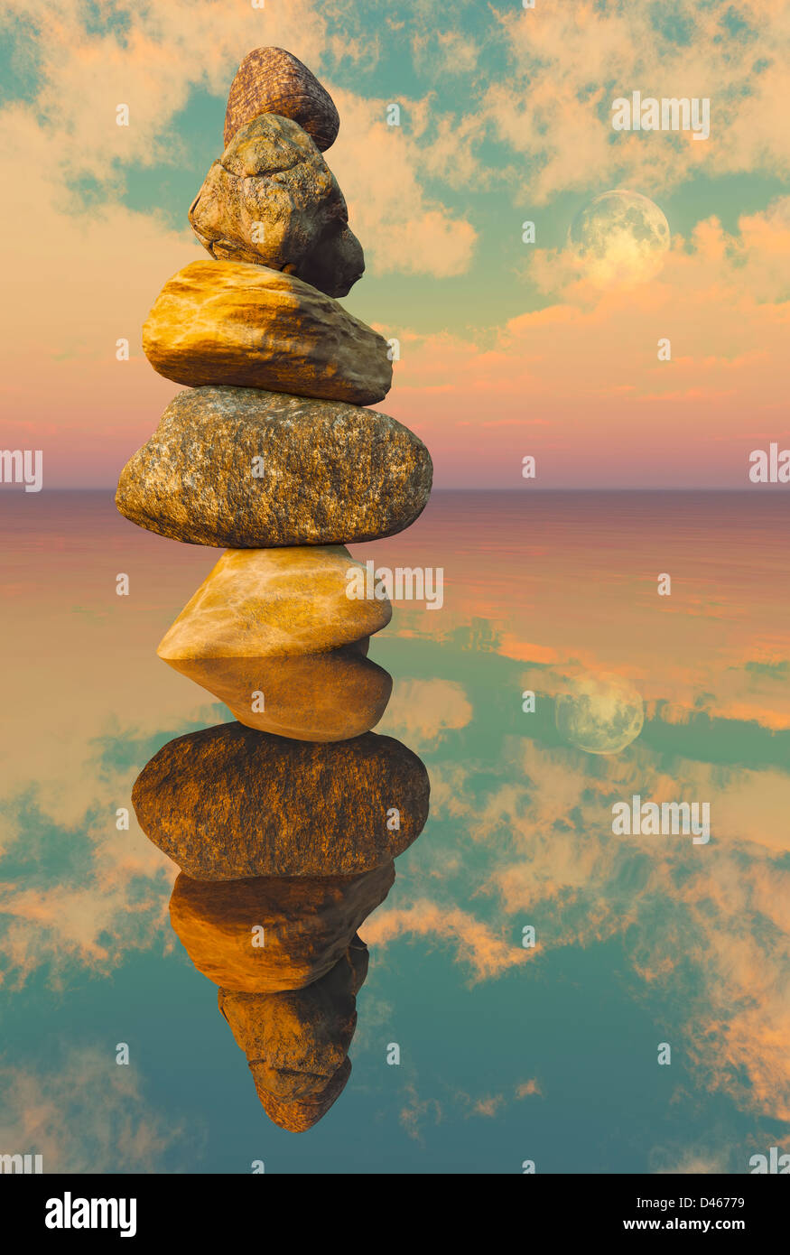 Beautiful stones full calm hi-res stock photography and images - Alamy