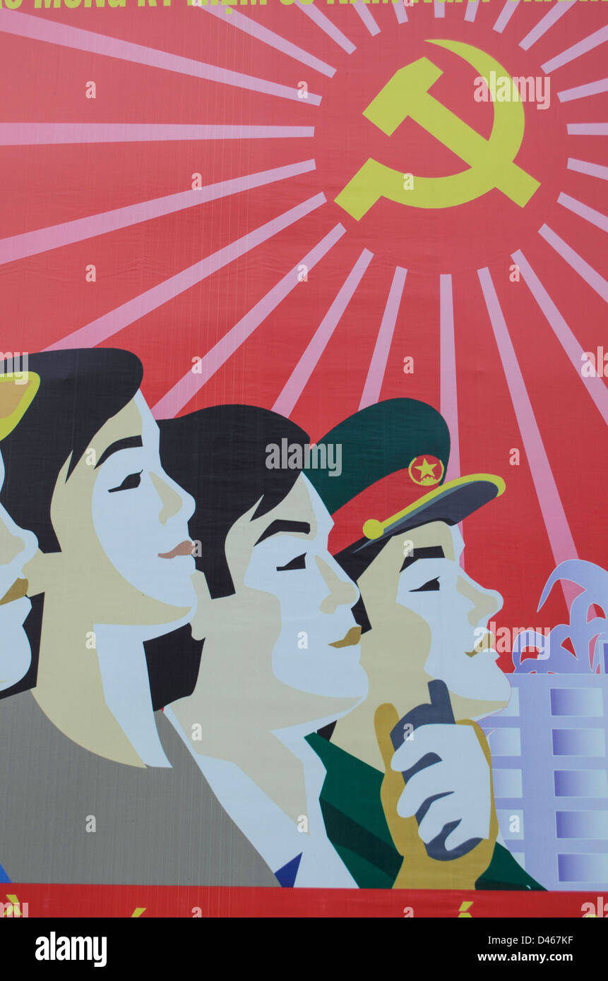 Vietnam propaganda poster Stock Photo - Alamy