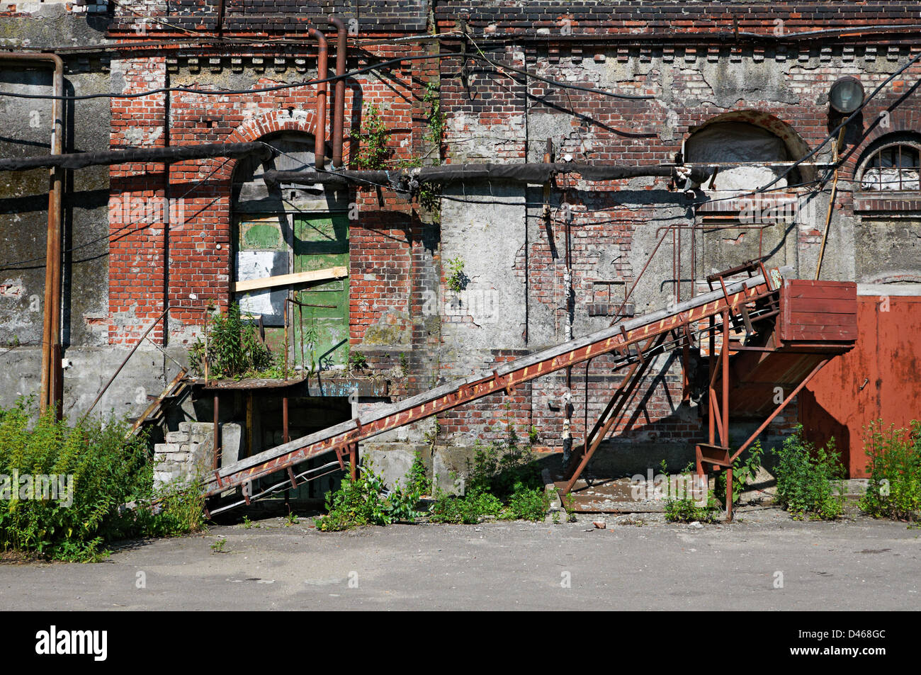 Old factory wall Stock Photo - Alamy