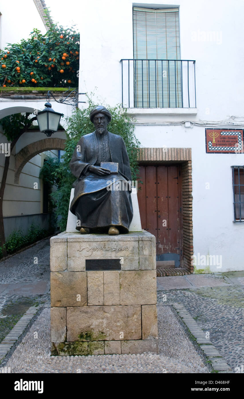 Monument to Maimonides in Cordoba Stock Photo - Alamy