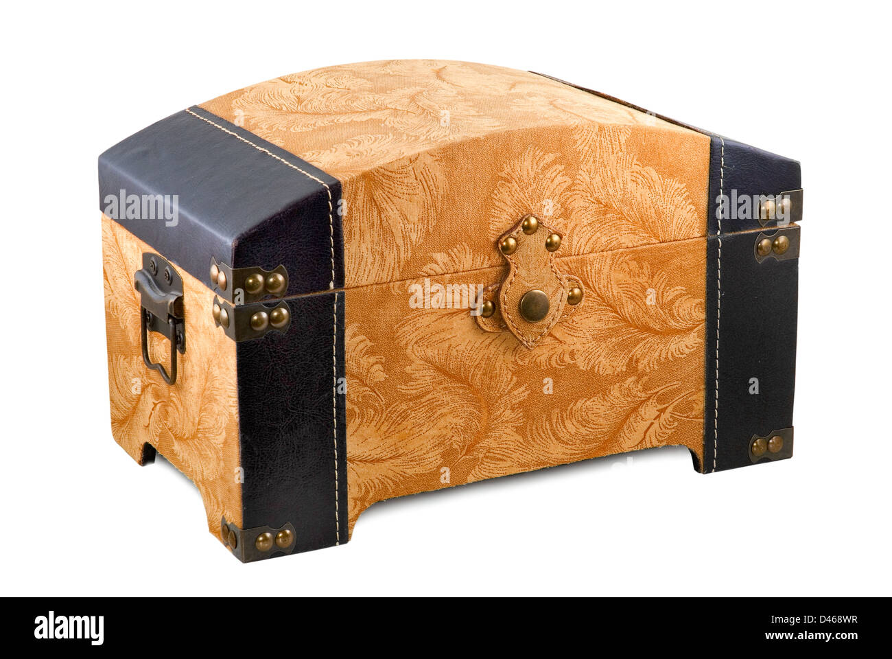 Casket as a chest on a white background Stock Photo - Alamy