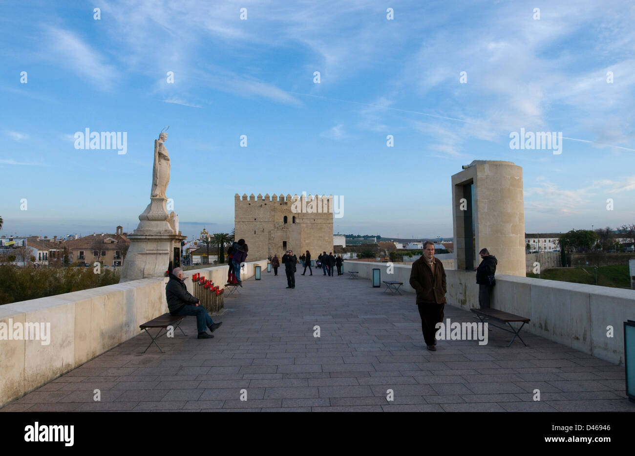 San Rafael Archangel statue over the Gate of the Bridge Stock Photo - Alamy