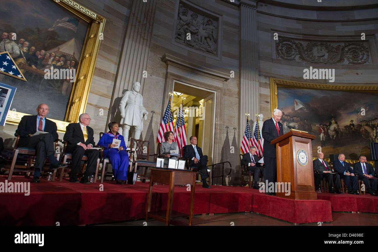 The Congressional Gold Medal was awarded to the Apollo 11 crew during a ...