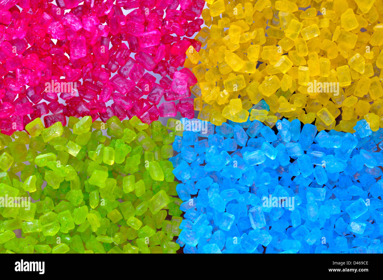 Multi Coloured Crystals Stock Photo - Alamy