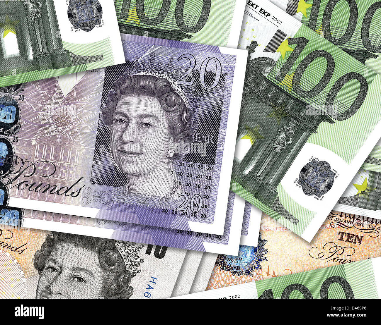 100 english pound note hi-res stock photography and images - Alamy
