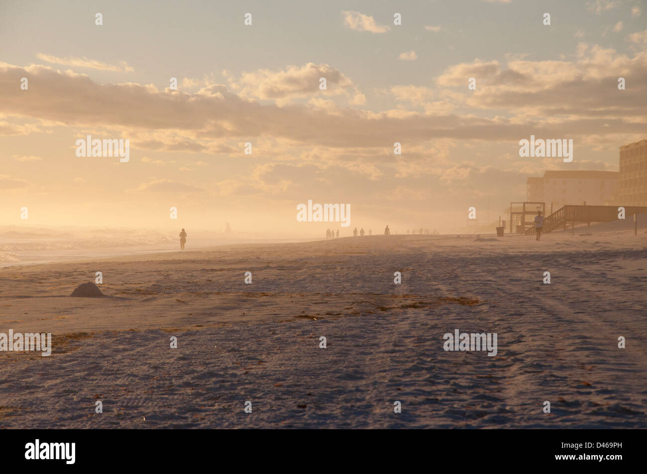 The fog on Okaloosa Island, Florida Stock Photo - Alamy