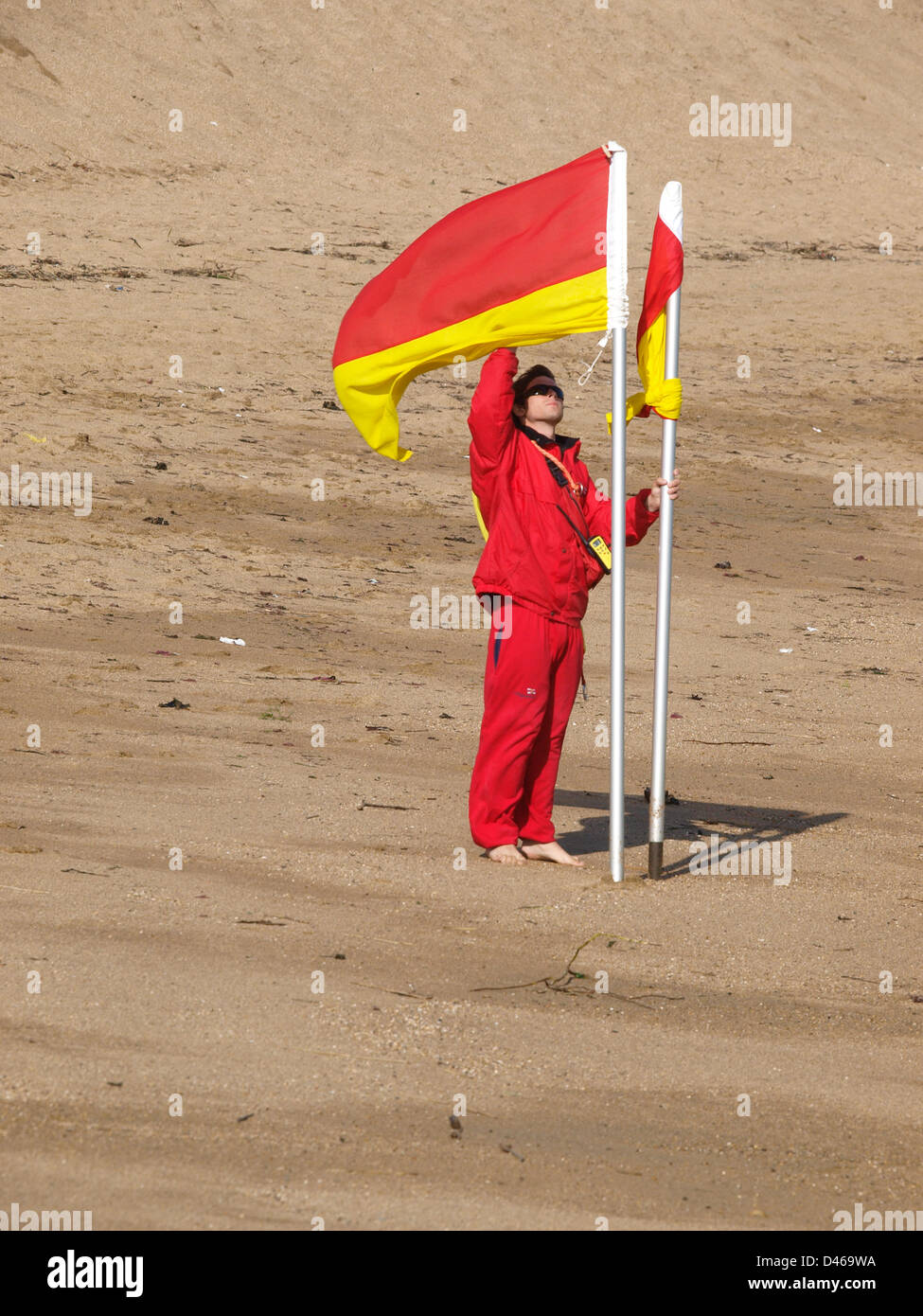Patrolled swimming area hi-res stock photography and images - Alamy