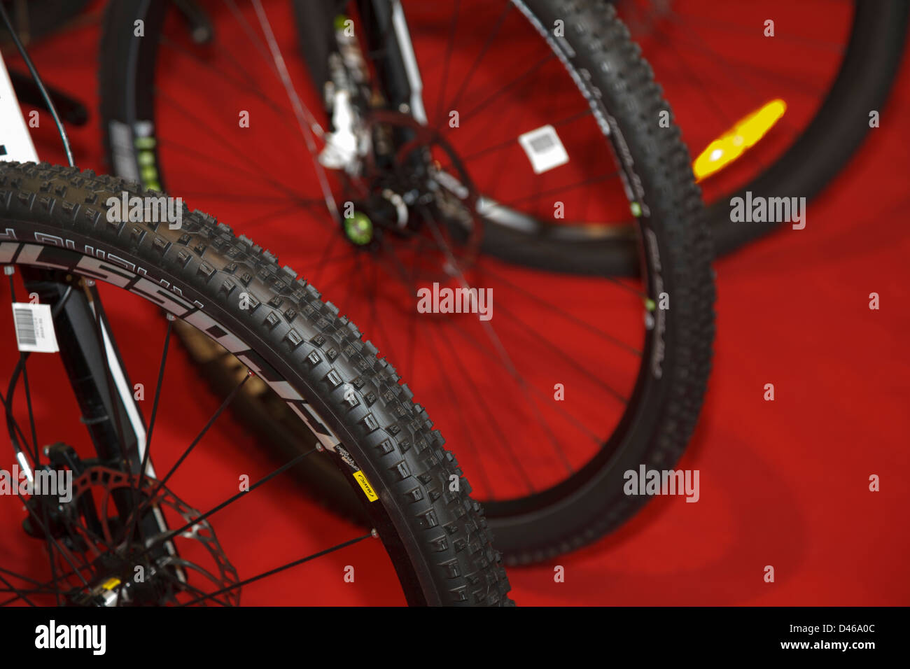 Wheels for bicycles made by Mavic Factory Stock Photo - Alamy